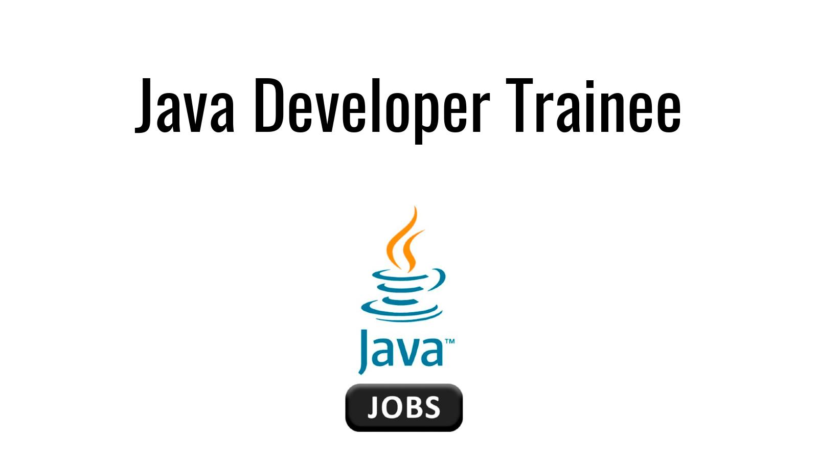 Java Developer Trainee Telegraph
