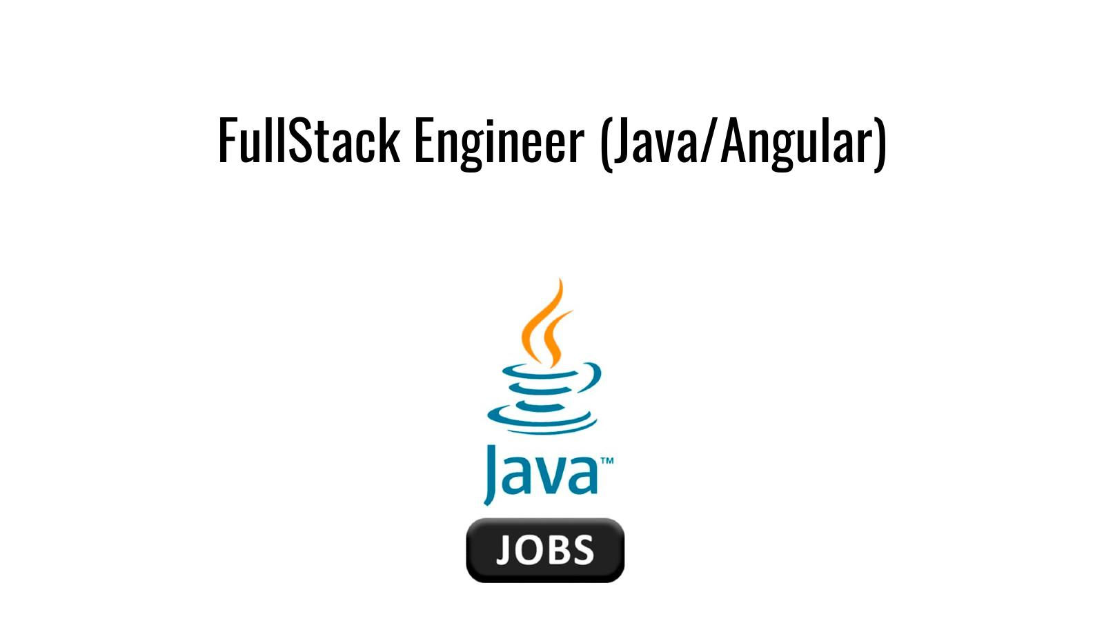 FullStack Engineer (Java/Angular) – Telegraph
