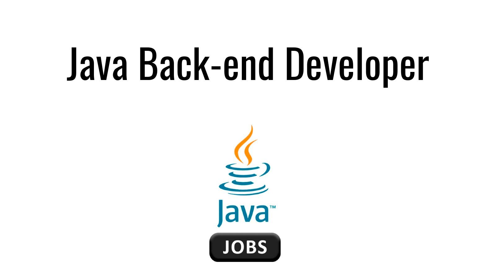 Java Back-end Developer – Telegraph