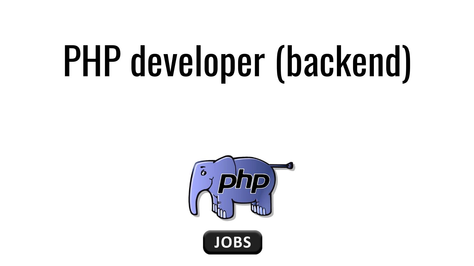 PHP developer (backend) – Telegraph