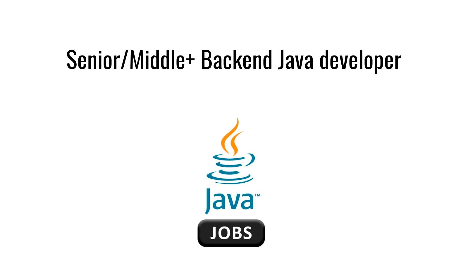 Senior/Middle+ Backend Java developer – Telegraph Senior/Middle+ Backend Java developer – Telegraph